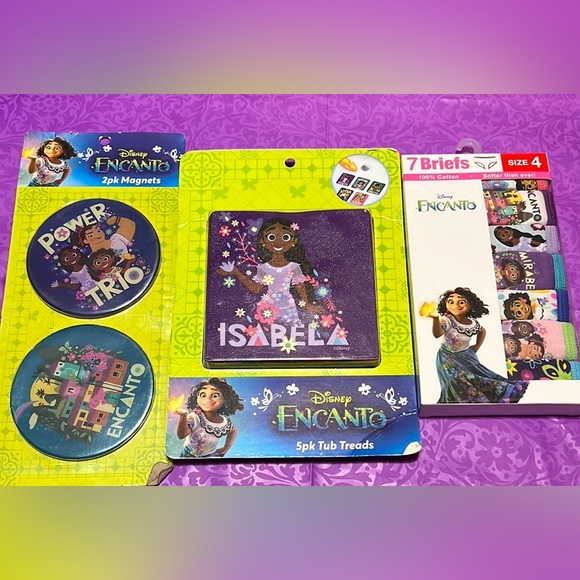 Disney | Accessories | New Disney Encanto Bundle 2pk Magnets 5pk Tub ...